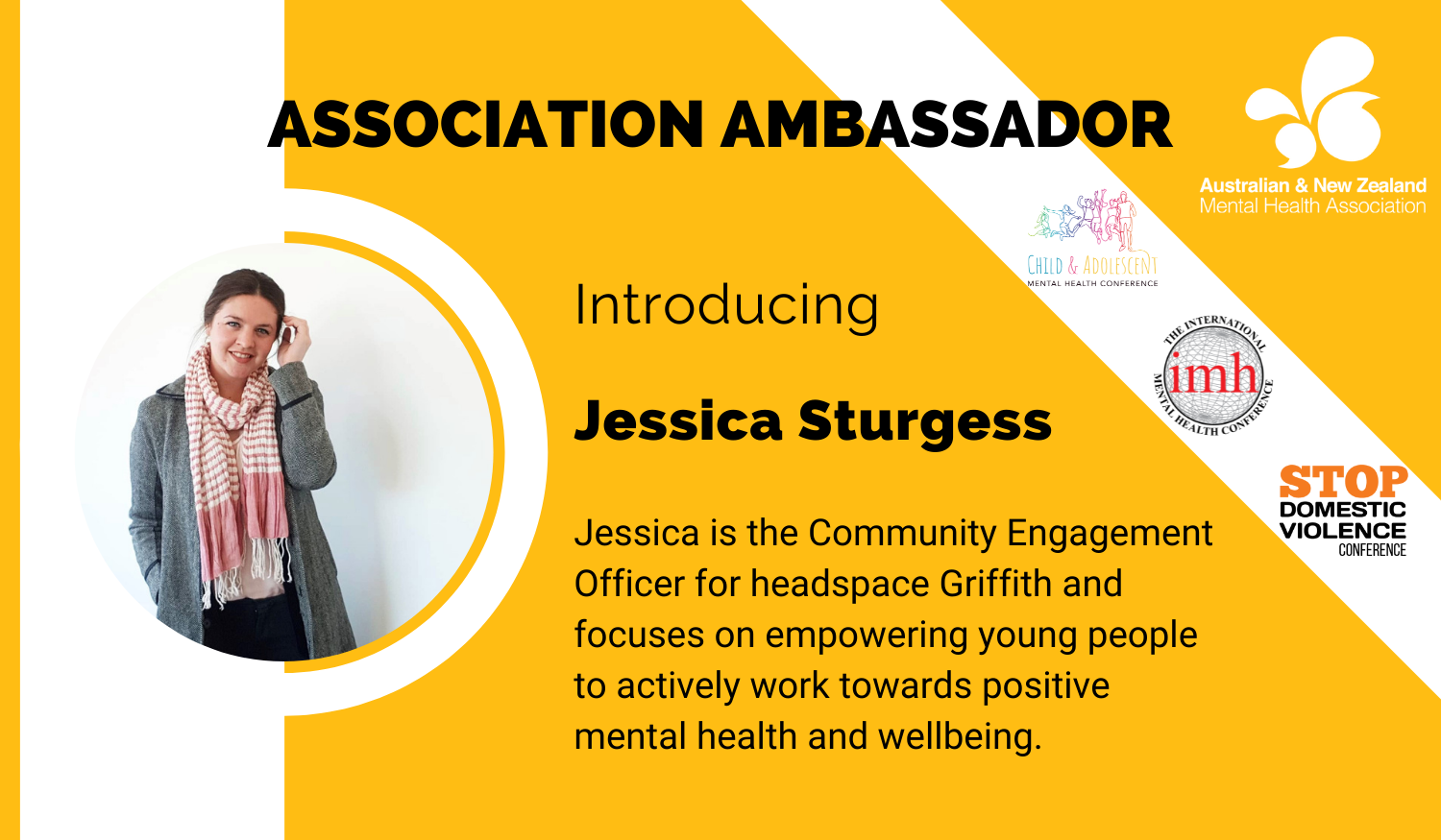 ANZMHA Ambassador Jessica Sturgess